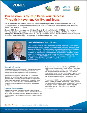 Zones LLC | Zones' MBE Supplier Diversity Program